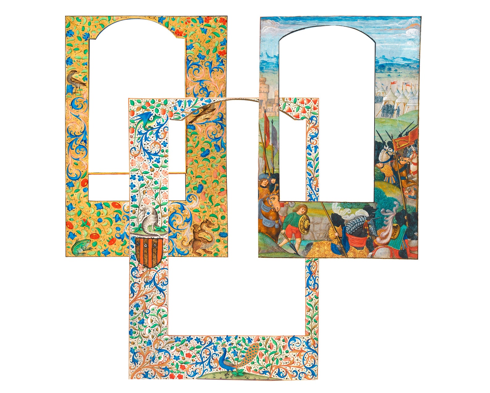 Medieval Illuminated Manuscript Frame PNG Images Set 2 | Etsy