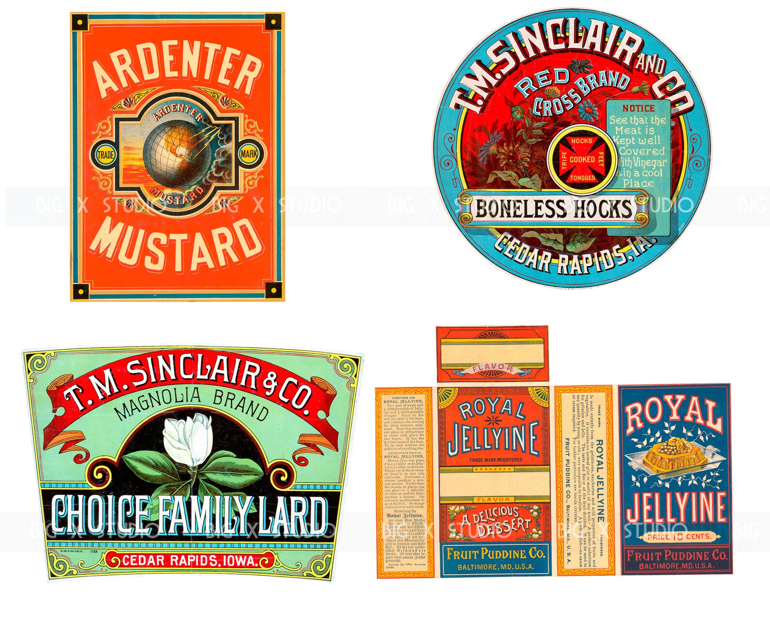 Vintage Food Label Images Set 3 / Digital Download / | Etsy