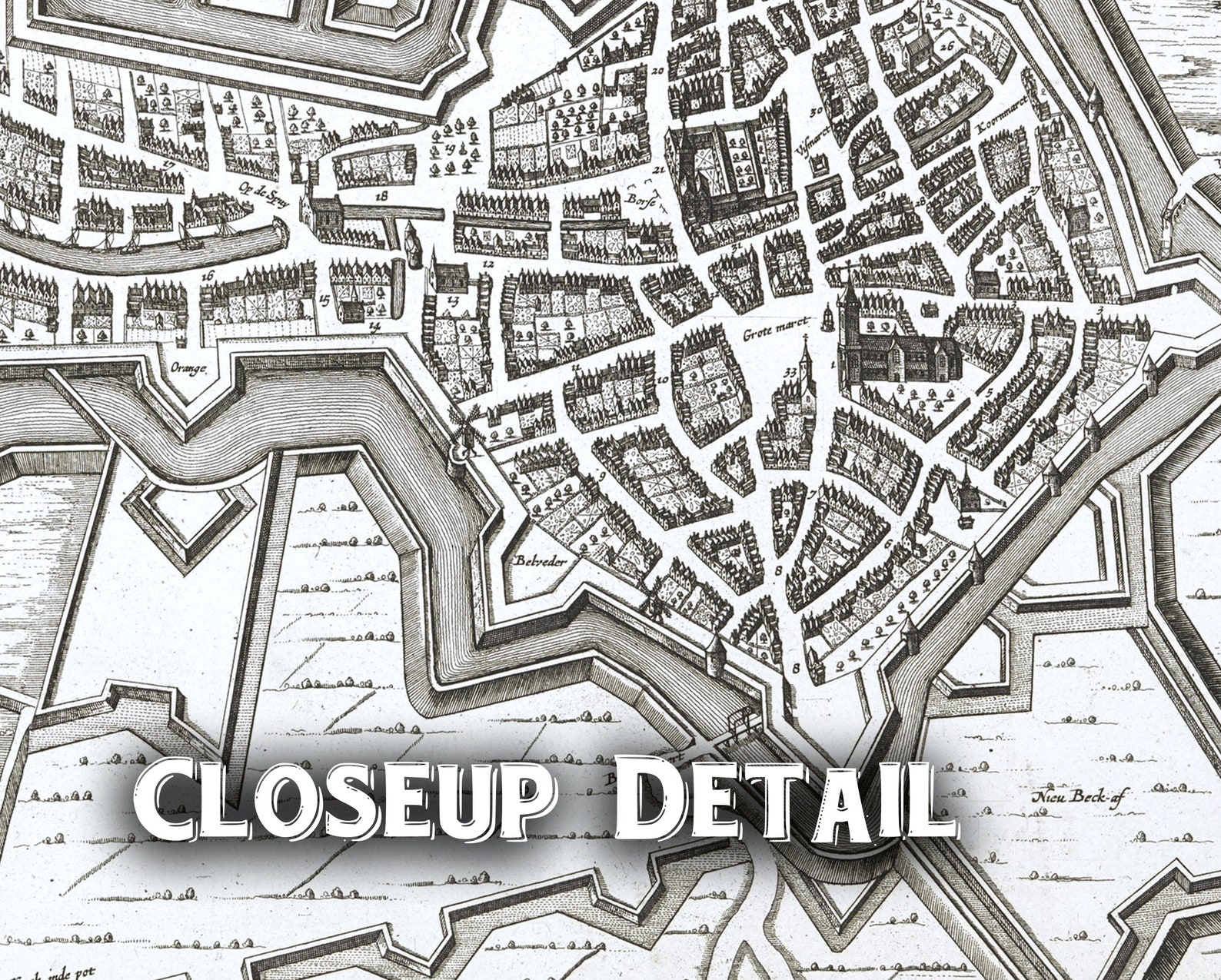 Medieval Walled City Map Images / Digital Download / | Etsy