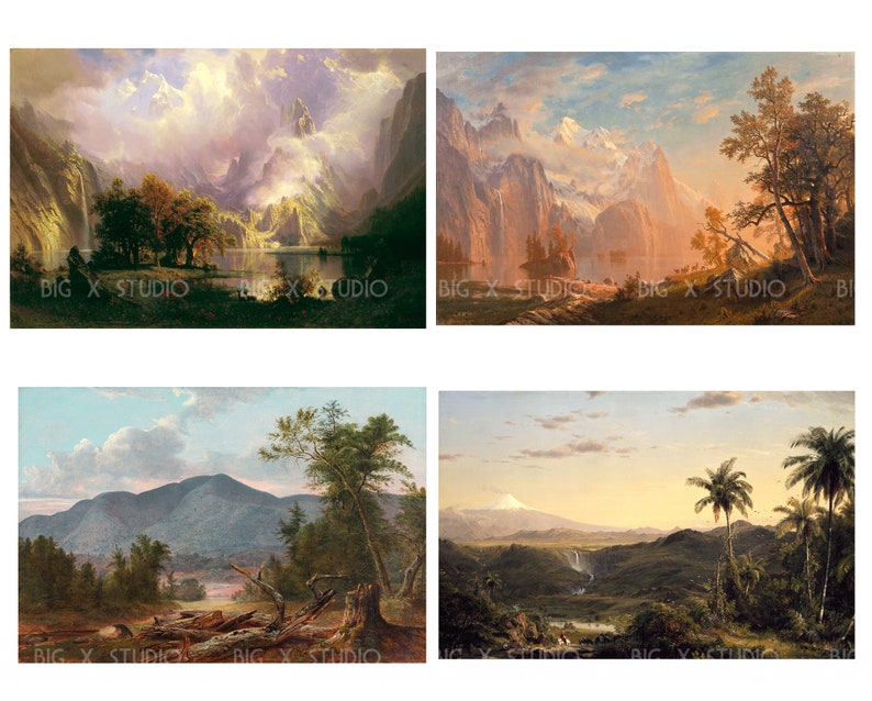 Classic Landscape Painting Images Set 2 / Digital Download / - Etsy