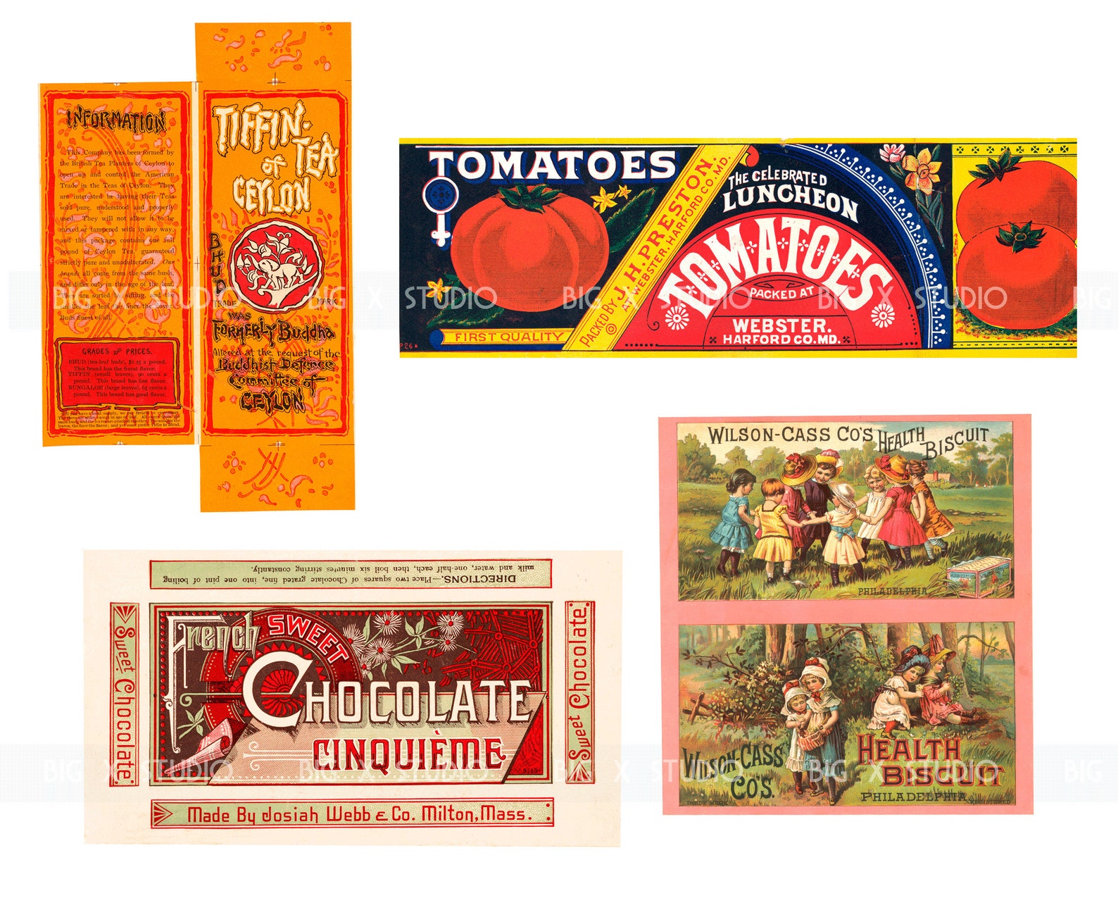 Vintage Food Label Images Set 3 / Digital Download / | Etsy