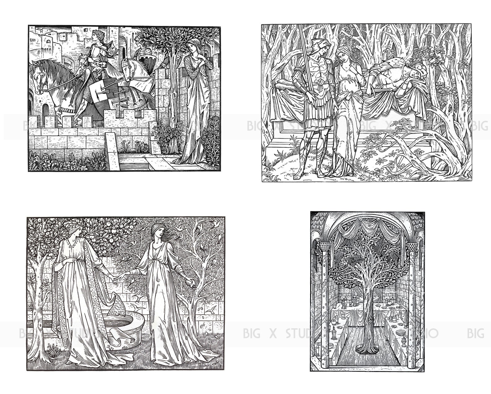 Medieval Renaissance Engraving Woodcut Images Set 2 / Digital - Etsy
