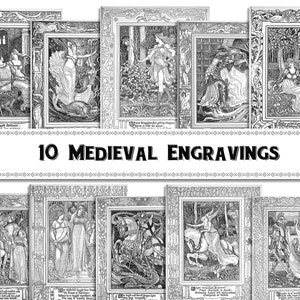 Medieval Renaissance Engraving Woodcut Images / Digital - Etsy