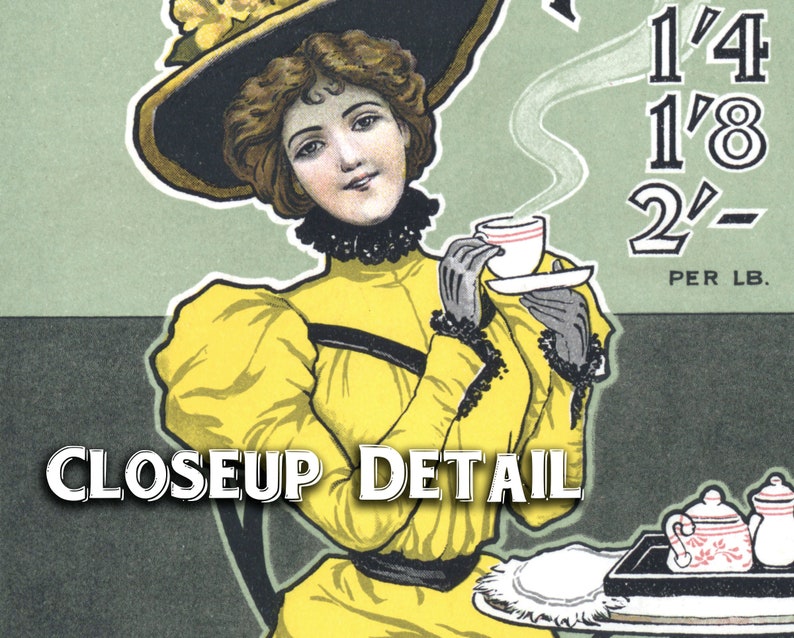 Vintage Tea Advertising Images / Victorian Ephemera / Commercial Use ...