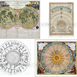 Astrological Star Chart Images Set 2 / Medieval Renaissance Maps ...