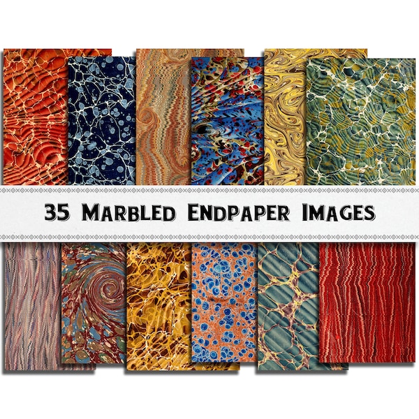 Marbled Paper - Etsy