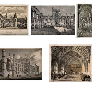 Gothic Architecture Engraving Images / Digital Download / Commercial ...