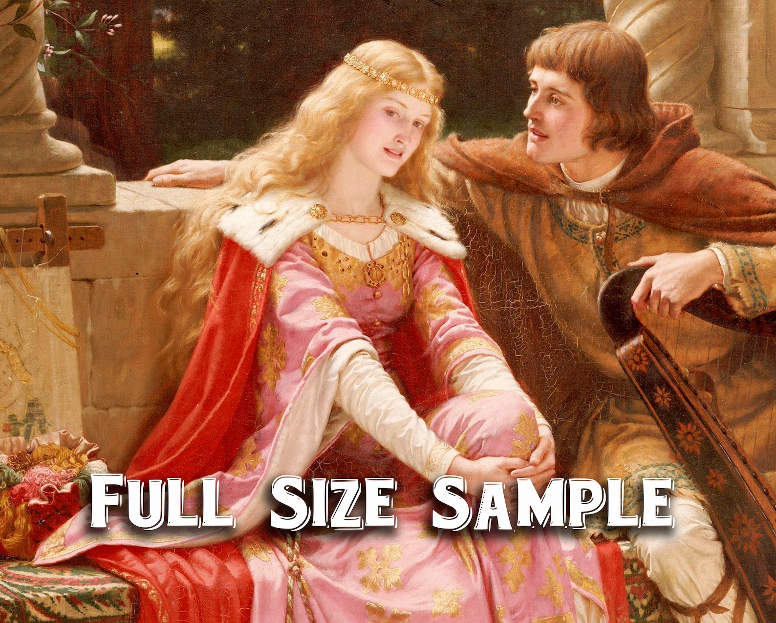 Medieval Knight and Princess Painting Images / Digital Download ...