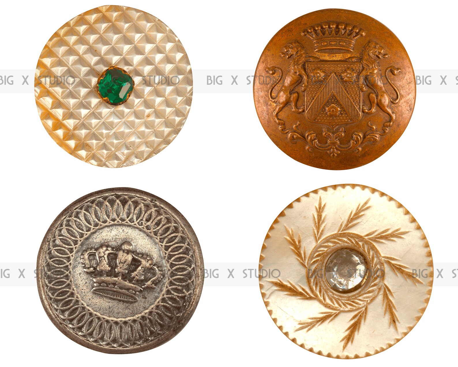 Ornate Victorian Button Images / Digital Download / Commercial | Etsy