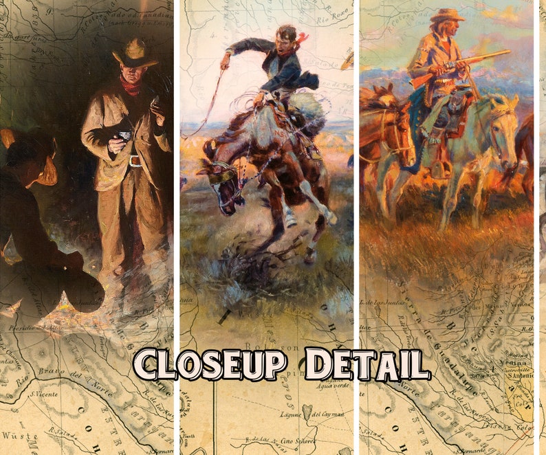 Wild West Cowboy Printable Bookmarks / Digital Download / - Etsy