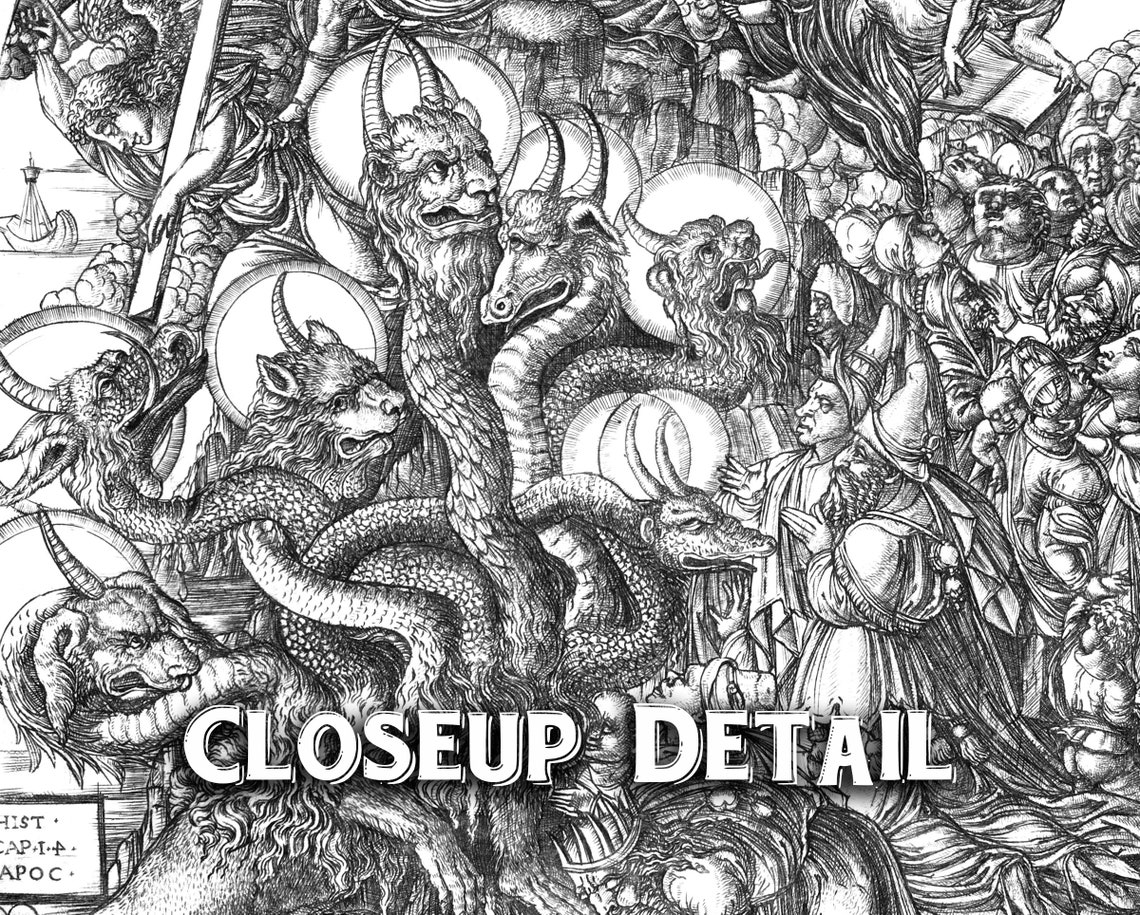 Medieval Monster Engraving Images / Digital Download / Commercial Use ...