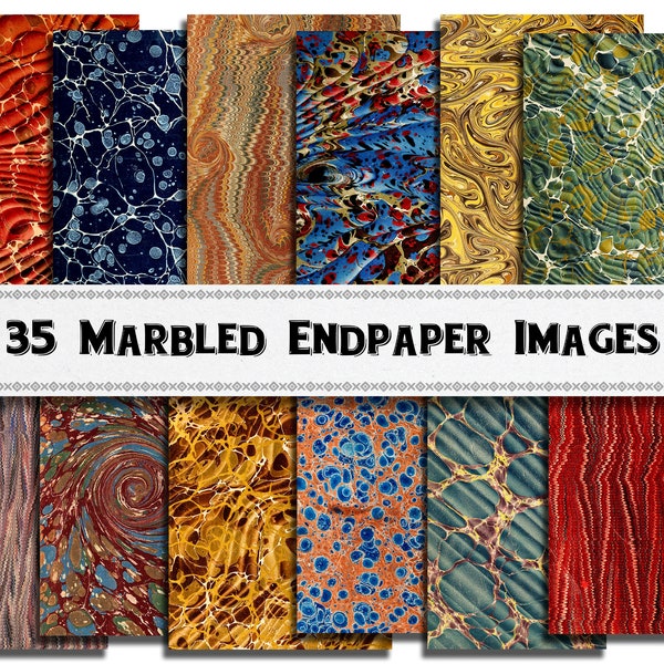 Marbled Paper - Etsy