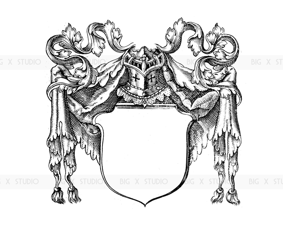 Medieval Cartouche Frame Border Images / Digital Download / Commercial ...
