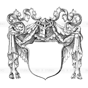 Medieval Cartouche Frame Border Images / Digital Download / Commercial ...