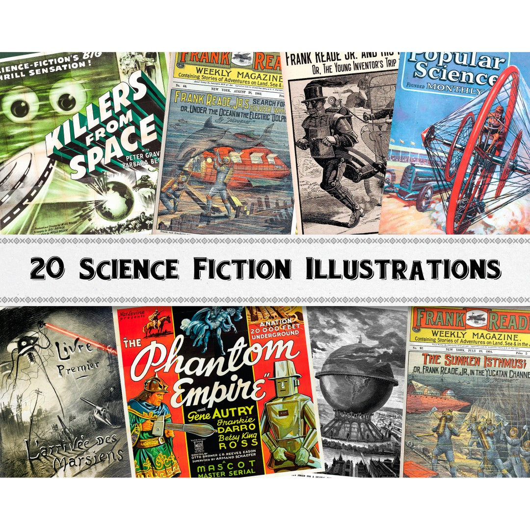 Early Science Fiction Illustration Images / Digital Download ...
