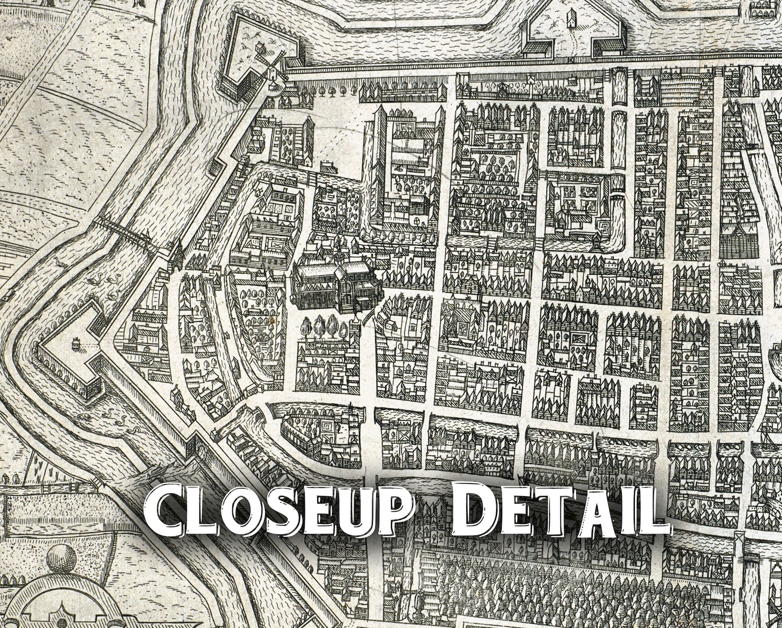 Medieval Walled City Map Images / Digital Download / | Etsy