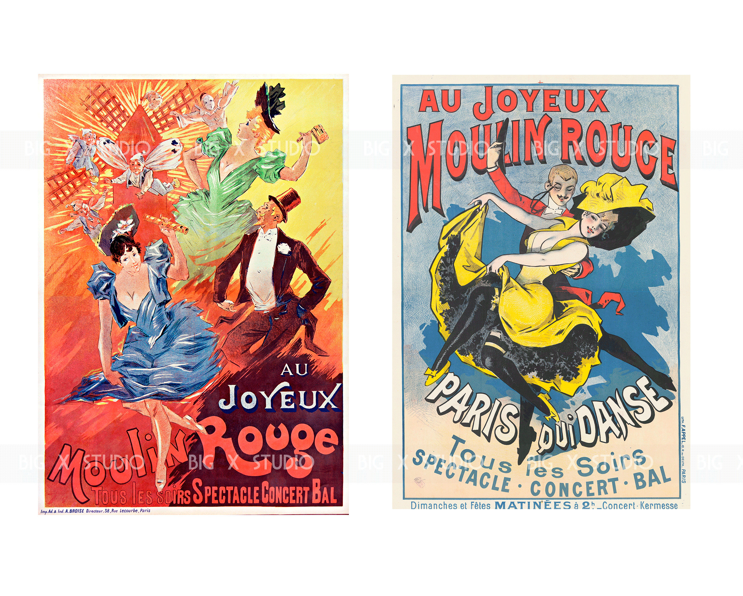 Digitally remastered French Style Printable Wall Art Moulin Rouge Vintage Print Vintage Home ...