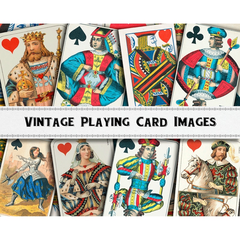 Vintage Playing Cards - Etsy
