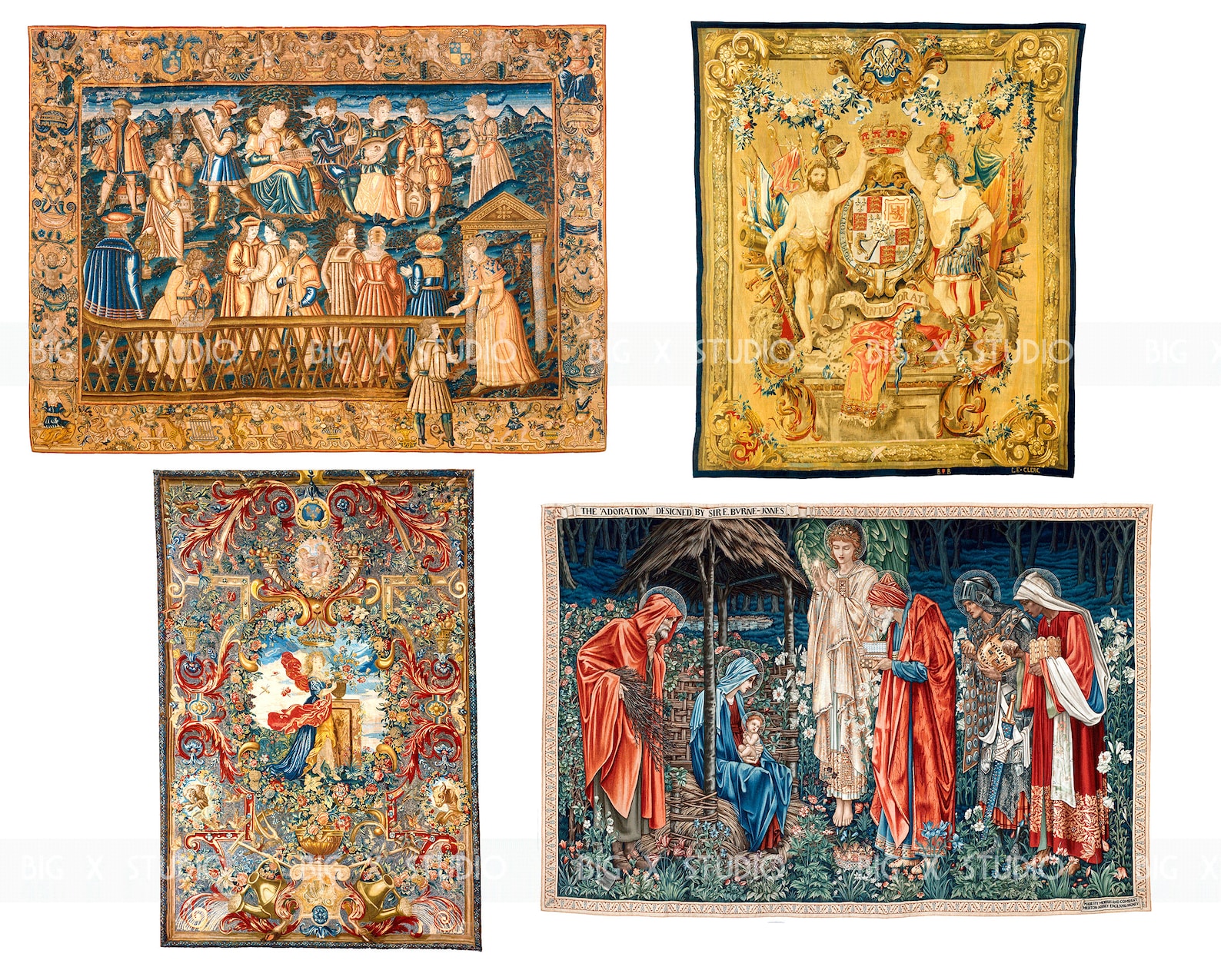 Medieval Renaissance Tapestry Images Set 3 / Digital Download - Etsy