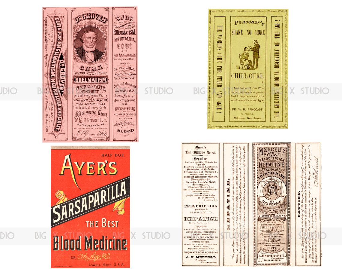 Vintage Medicine Label Images / Digital Download / Commercial - Etsy