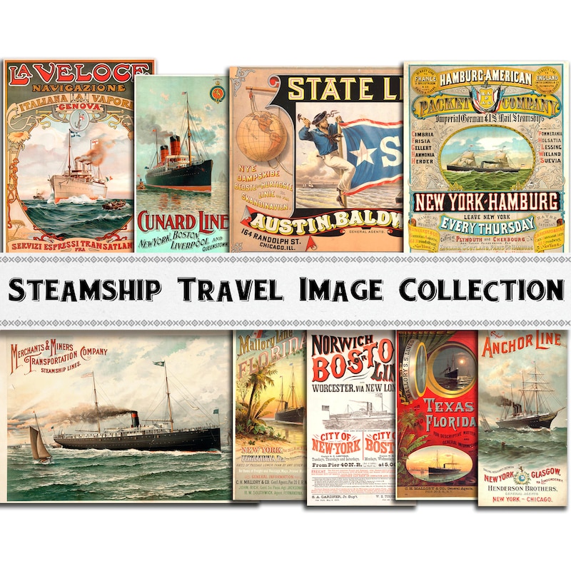 Victorian Ship Poster - Etsy