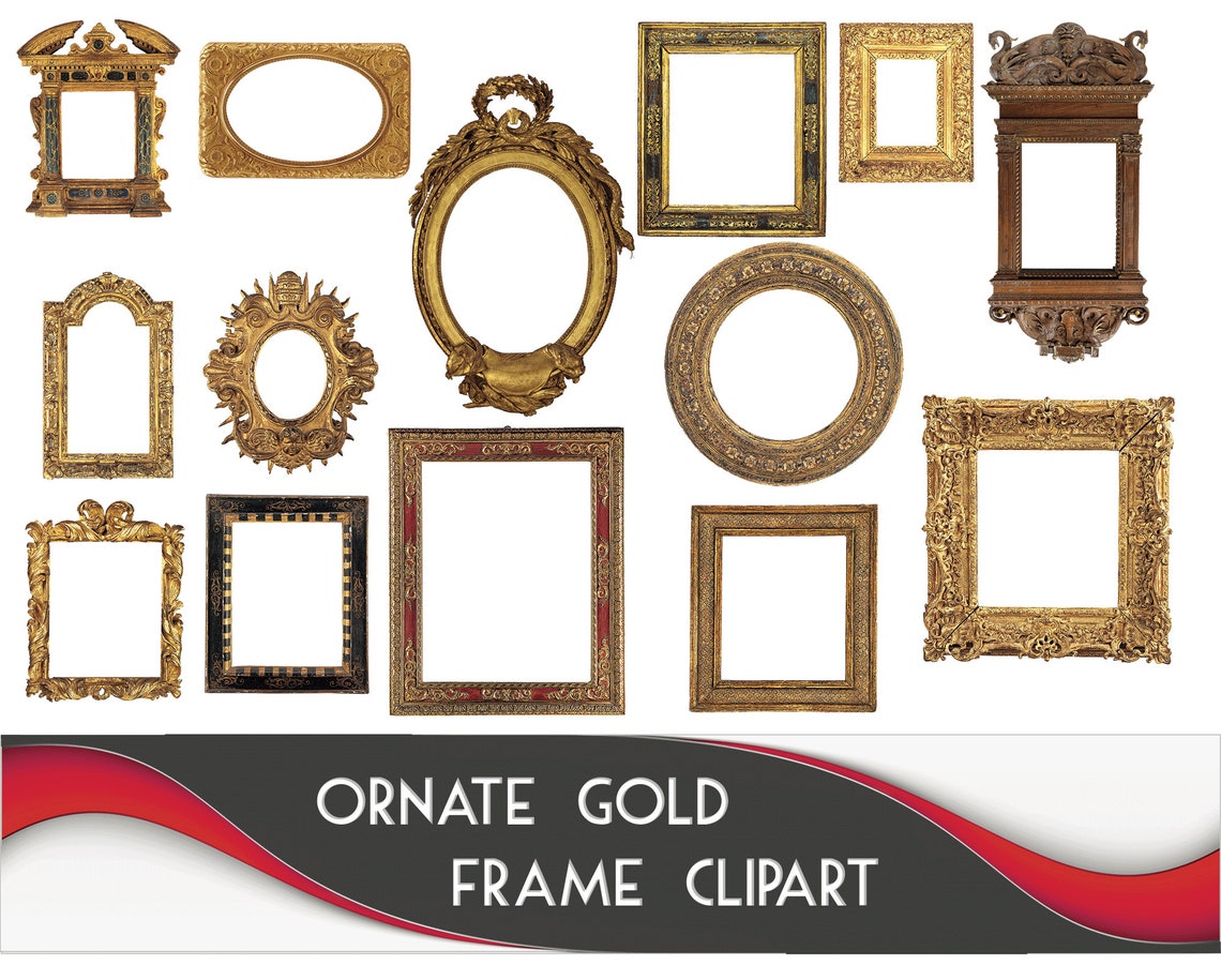 Ornate Frame Images / Clipart PNG / Commercial Use / Photo - Etsy