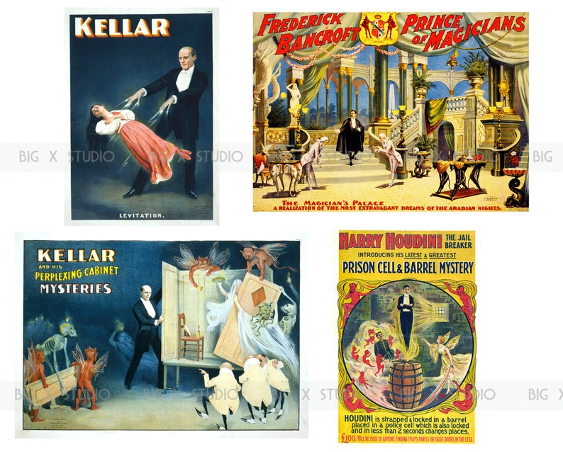 Black Magic Poster Images Set 2 / Digital Download / Commercial Use ...