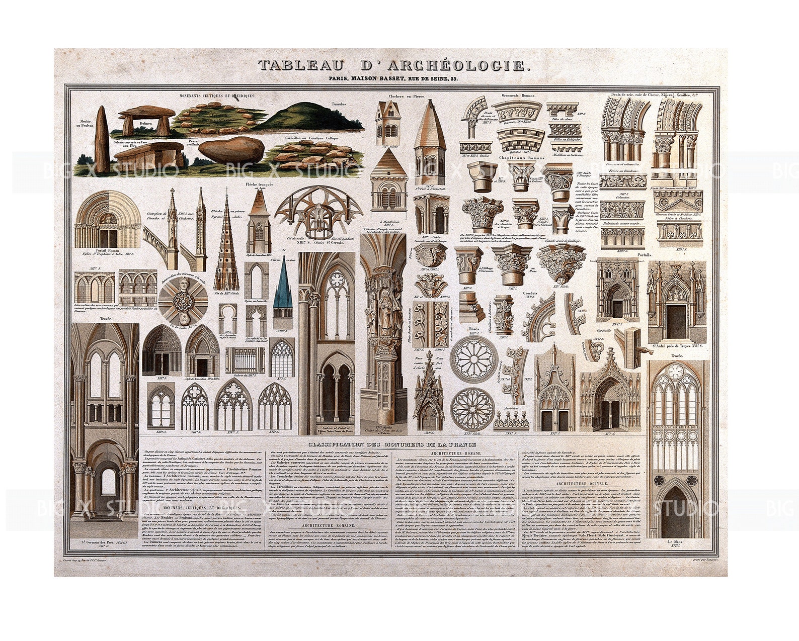 Gothic Architecture Engraving Images / Digital Download / | Etsy