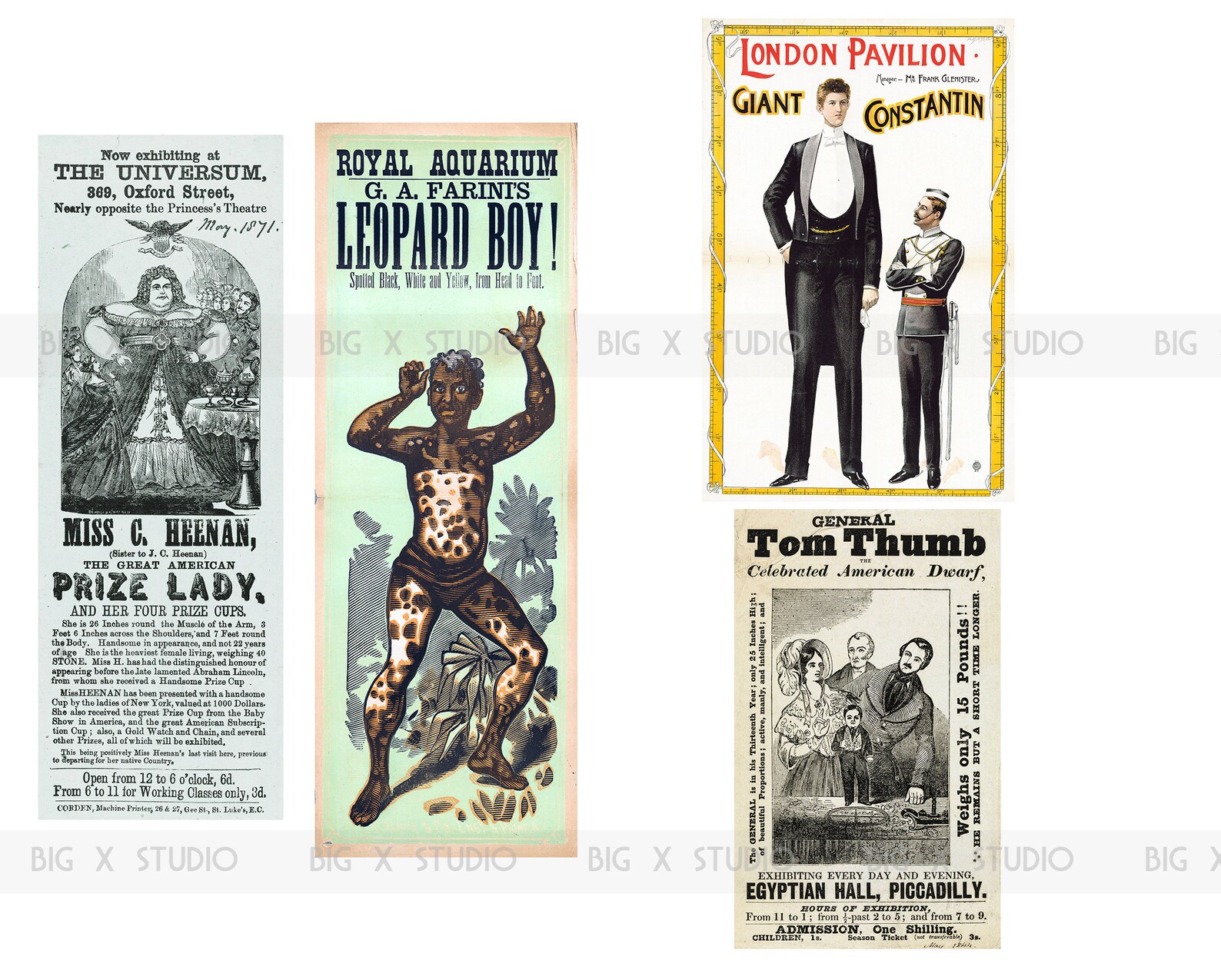 Circus Sideshow Poster Images Set 3 / Digital Download / Commercial Use ...