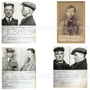 Vintage Criminal Mugshot Photographs / Digital Download / Commercial ...