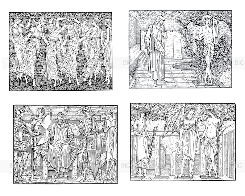 Medieval Renaissance Engraving Woodcut Images Set 2 / Digital - Etsy