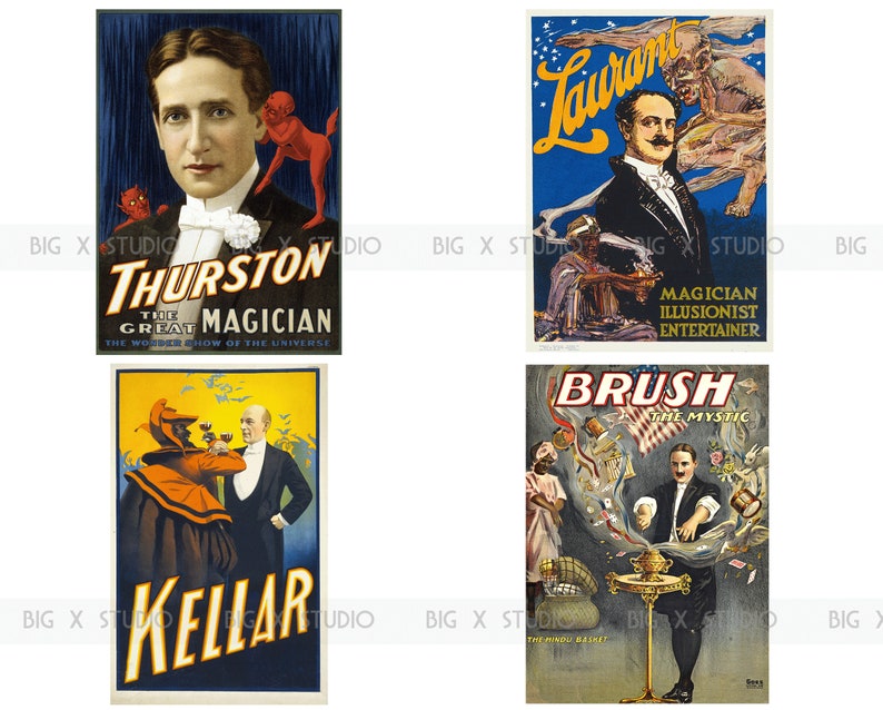 Black Magic Poster Images Set 2 / Digital Download / Commercial Use ...