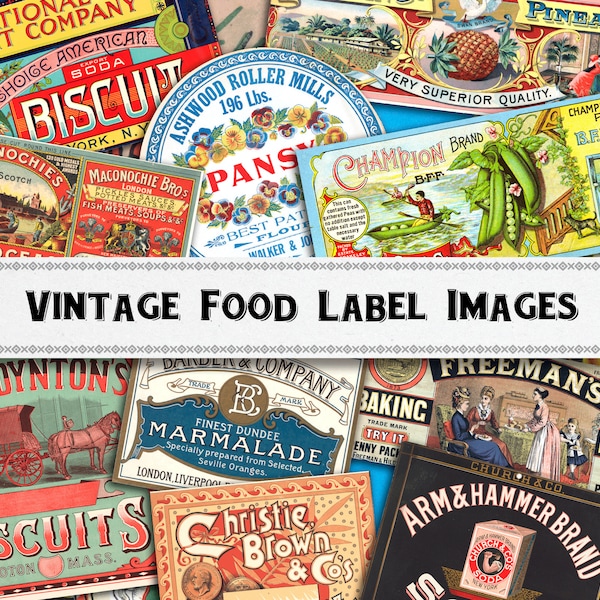 Vintage Food Label - Etsy