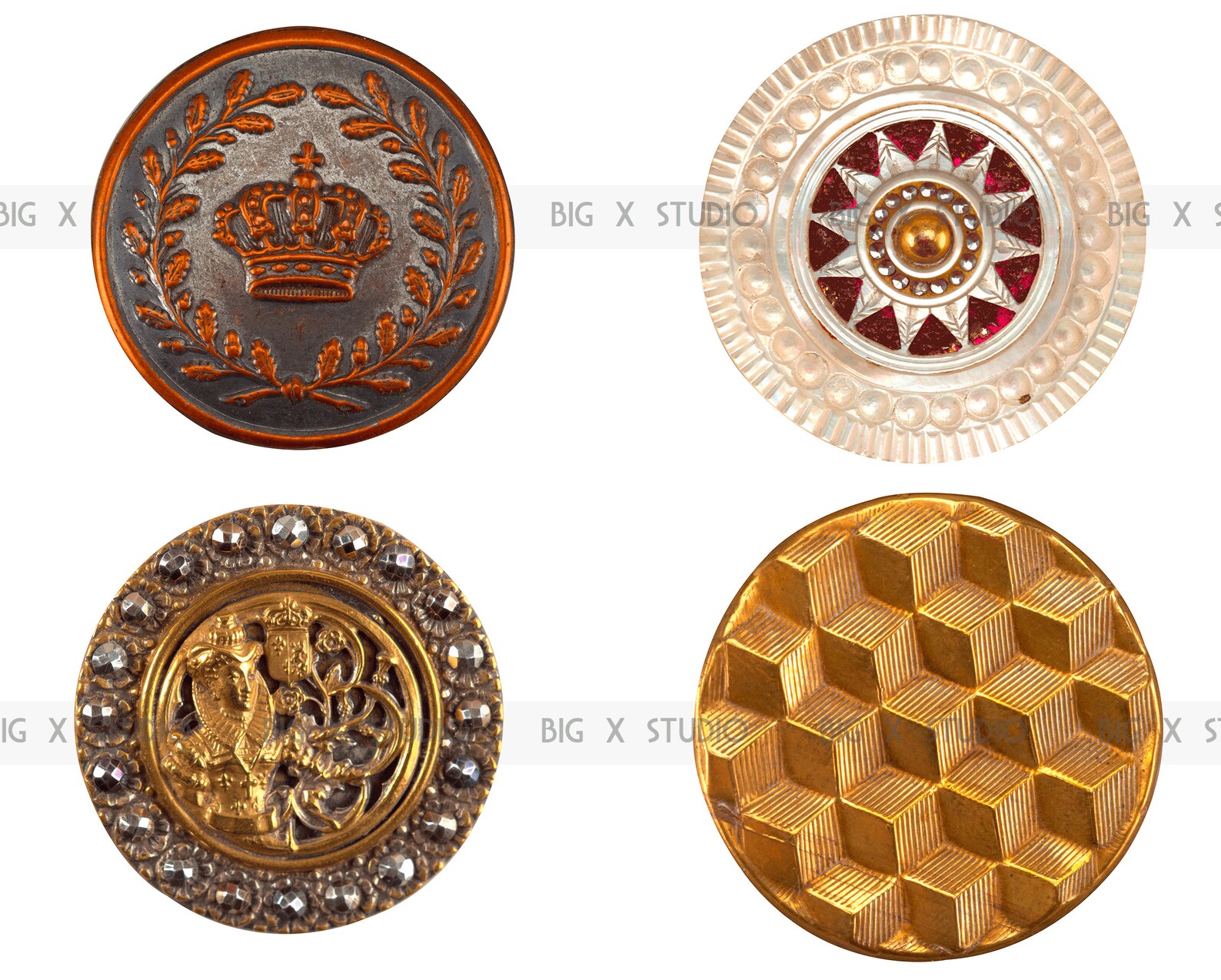 Ornate Victorian Button Images / Digital Download / Commercial | Etsy