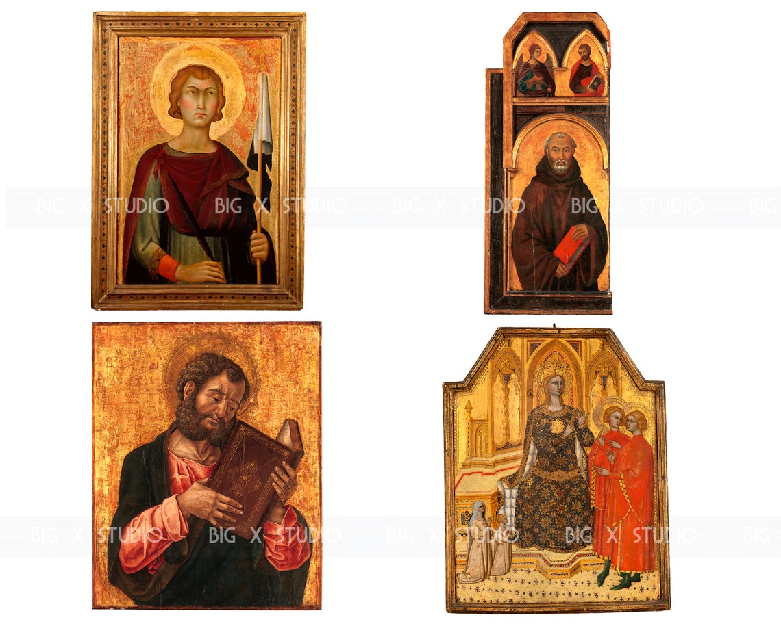 Gold Icons of Saints Images Set 2 / Digital Download / - Etsy