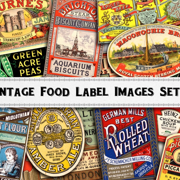 Vintage Can Labels - Etsy