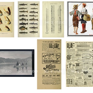 Huge Vintage Fishing Ephemera Image Collection / Digital Download ...