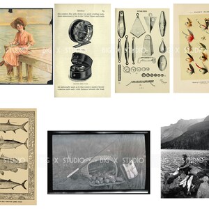 Huge Vintage Fishing Ephemera Image Collection / Digital Download ...