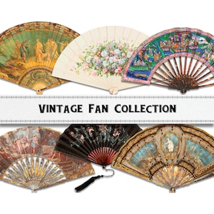 Ornate Victorian Fan Images / Digital Download / Commercial Use ...