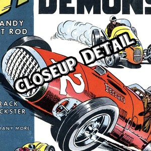 Vintage Racing Car Comic Cover Images / Digital Download / Commercial ...