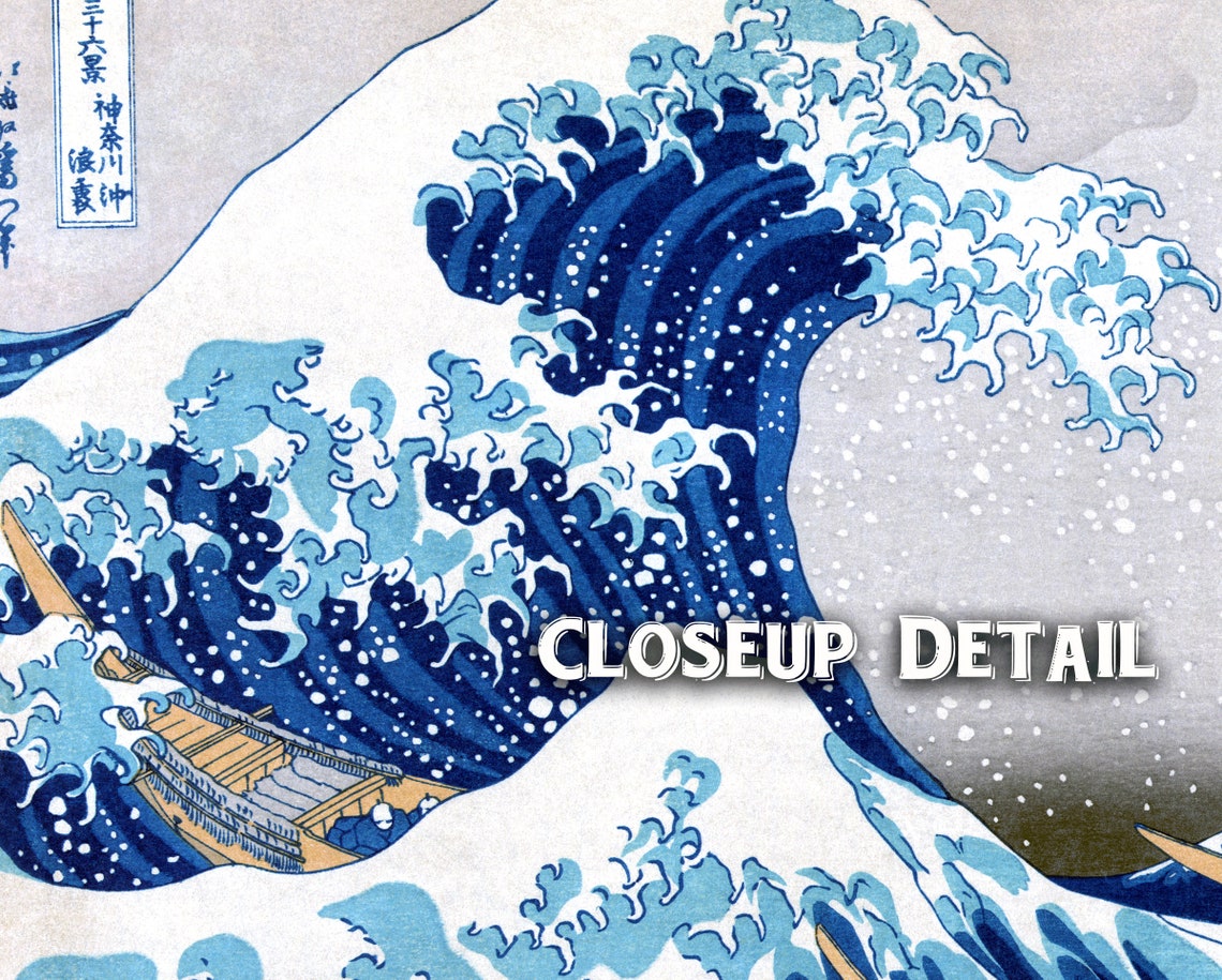 The Great Wave Japanese Digital Poster / Ultra High Resolution ...