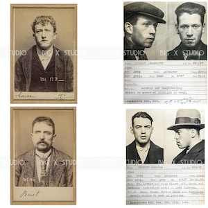Vintage Criminal Mugshot Photographs / Digital Download / Commercial ...