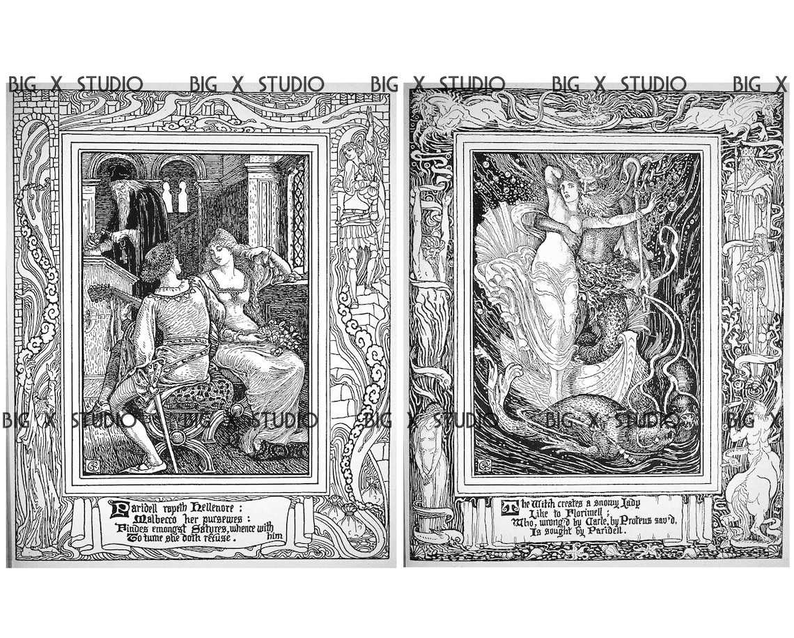 Medieval Renaissance Engraving Woodcut Images / Digital - Etsy