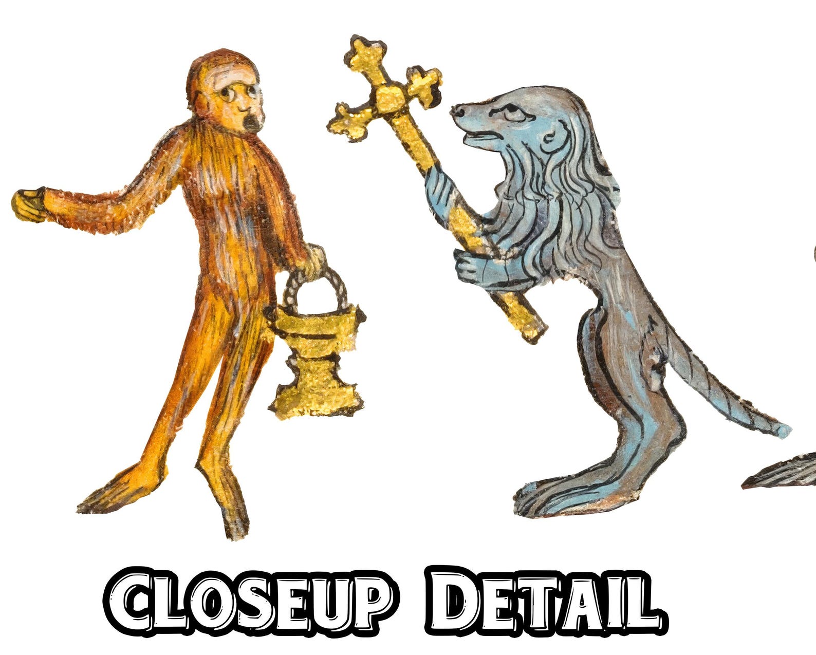 Medieval Illuminated Manuscript Figures, Set 14, Digital Download ...