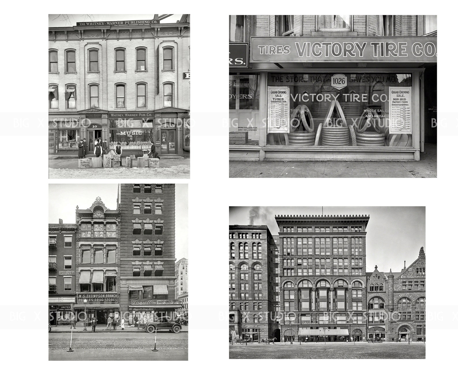 Vintage Storefront Street Scene Photograph Collection / Digital ...