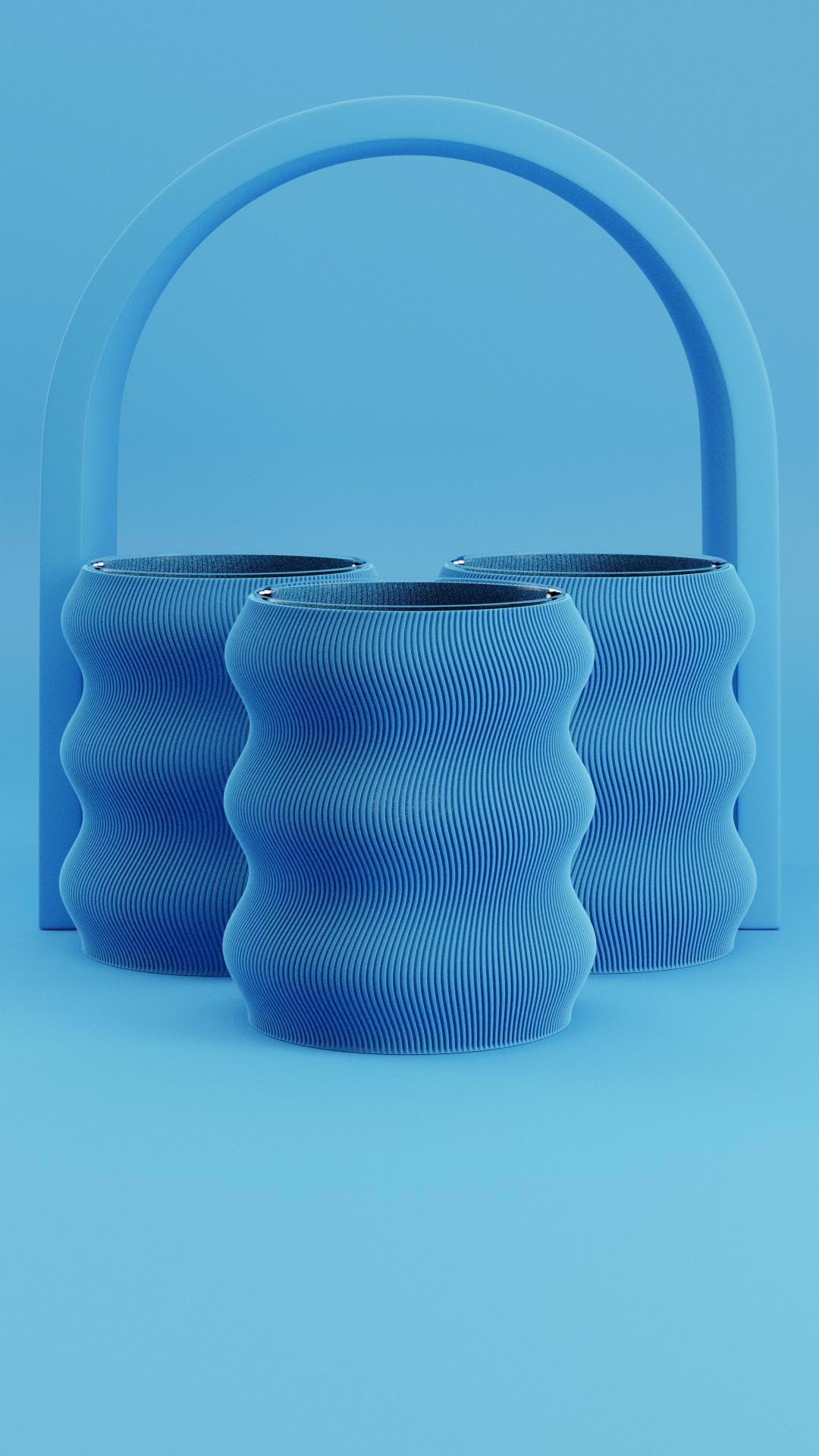 3D Printed Wave Vase | Modern Organic Home Decor - Etsy