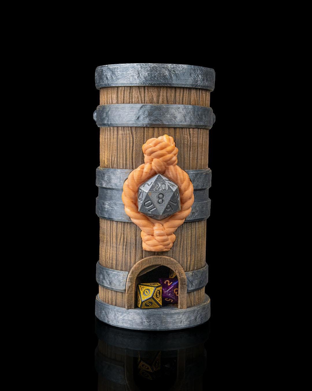Tavern Barrel Dice Tower: Hand-painted RPG Tabletop Roller - Etsy