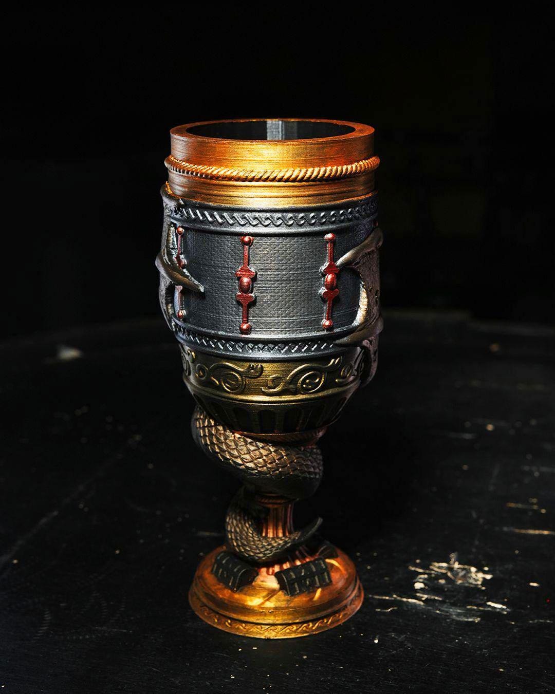 Medieval Goblet Can Holder – Hand-painted Royal Drink Chalice - Etsy