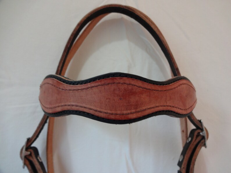 Headstall Scalloped West Coast Tack Russet Black Harness | Etsy