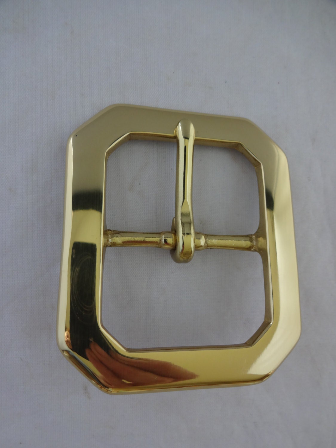 Clip Corner Solid Brass Western Belt Buckle Utility Work Horse High ...